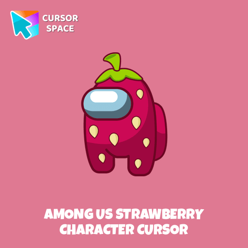 Custom Cursor Among Us Strawberry Character For Chrome - Cursor Pack ...
